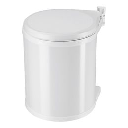 Hailo Compact-Box M, Einbau-Mülleimer, 15 ltr, Weiß (3555001)
