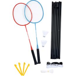 Sunflex sport Matchmaker 2 Pro Badmintonset mit 2 modernen Schl&auml;gern 2 Federb&auml;llen und einem Netz mit Pfosten in praktischer Nylontragetasche - 
