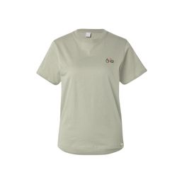 Iriedaily T-Shirt 'Peacy Ride' Damen Gr&ouml;&szlig;e S grau / gr&uuml;n / orange
