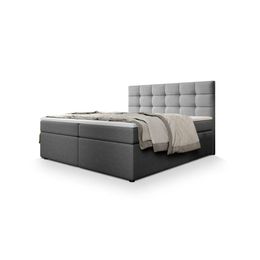 MASSENO Boxbett mit Bettkasten grau Ma&szlig;e (cm): B: 140 H: 120 &raquo; M&ouml;bel Kraft