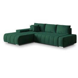 MASSENO Ecksofa mit Schlaffunktion Alese gr&uuml;n Ma&szlig;e (cm): B: 265 H: 85 Sofas > Sofas nach Material > Stoffsofas &raquo; Sofa DE