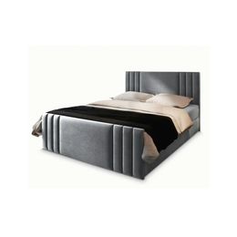 MASSENO Boxbett mit Bettkasten grau Ma&szlig;e (cm): B: 140 H: 98 &raquo; M&ouml;bel Kraft