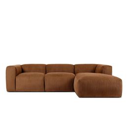 KONSIMO Ecksofa Buffo orange Ma&szlig;e (cm): B: 285 H: 73 Sofas > Sofas nach Material > Stoffsofas &raquo; Sofa DE