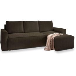 MASSENO Ecksofa mit Schlaffunktion Potaro braun Ma&szlig;e (cm): B: 230 H: 85 Sofas > Sofas nach Material > Stoffsofas &raquo; Sofa DE