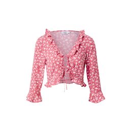 NA-KD Bluse Damen Gr&ouml;&szlig;e XS pastellrot / wei&szlig;