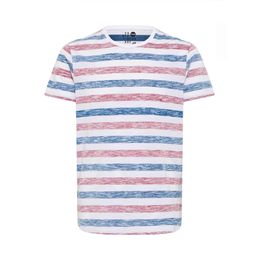 !Solid Shirt 'Tet' male size S mottled blue / mottled red / White