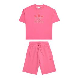 adidas originals Set Jungen Gr&ouml;&szlig;e 110 pink / hellpink / wei&szlig;