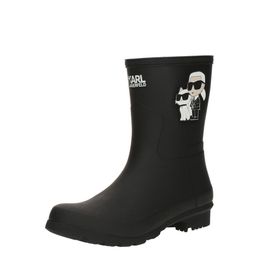 K by KARL LAGERFELD Karl Lagerfeld Gummistiefel Damen Gr&ouml;&szlig;e 40 creme / schwarz / wei&szlig; Winterschuhe