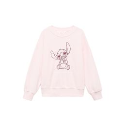 Mango Kids Sweatshirt 'Stitch' M&auml;dchen Gr&ouml;&szlig;e 128 rosa / dunkelpink