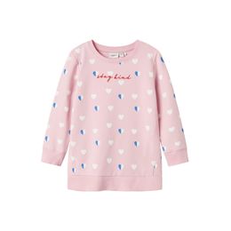 name it Sweatshirt 'NMFLIA' M&auml;dchen Gr&ouml;&szlig;e 116 blau / rosa / rot / wei&szlig;