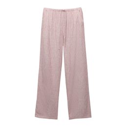 Pull&Bear Pull&bear Hose Damen Gr&ouml;&szlig;e 34 burgunder / wei&szlig;