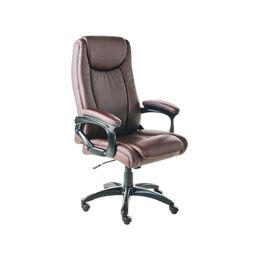Beliani Chefsessel GRACEFUL in Braun/Schwarz - (W) 70 x (H) 119 x (L) 70 cm | Gr.: onesize