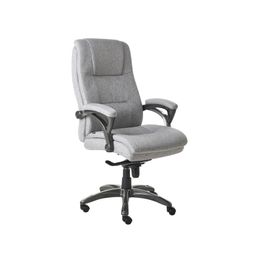 Beliani Chefsessel MAGNUS in Grau/Schwarz - (W) 70 x (H) 116 x (L) 70 cm | Gr.: onesize