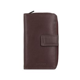 mano Donna Giulia Geldbörse Leder 10,5 cm in dunkelbraun | Gr.: onesize