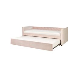 Beliani Kinderbett LIBOURNE in Rosa - (W) 102 x (H) 75 x (L) 220 cm | Gr.: onesize