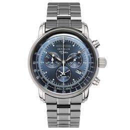 Herrenuhr 100 Jahre Zeppelin Stahl/Blau | Gr.: onesize