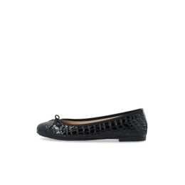 Bianco Ballerinas in BlackCrocoPatent | Gr.: 38