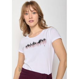 Greenbomb T-Shirt Nature Forest Jog in Weiß | Gr.: M