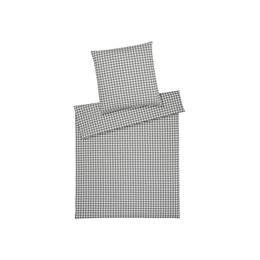 Elegante Bettw&auml;sche Christie in anthrazit | Gr.: 135 x 200 + 80 x 80 cm