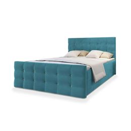 MASSENO Boxbett mit Bettkasten Slat &brvbar; blau &brvbar; Ma&szlig;e (cm): B: 160 H: 98 &raquo; H&ouml;ffner