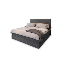 MASSENO Boxbett mit Bettkasten Pisa &brvbar; grau &brvbar; Ma&szlig;e (cm): B: 140 H: 98 &raquo; H&ouml;ffner
