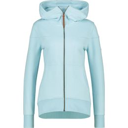 alife and kickin Kapuzensweatjacke ALIFE & KICKIN "Damen IsamiAK A", Damen, Gr. S, blau (ice), 50% Baumwolle 50% Polyester, Sweatjacken