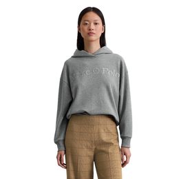 Marc O'Polo Sweatshirt MARC O'POLO "aus Organic Cotton", Damen, Gr. L, grau (grau granite melange), Obermaterial: 100% Baumwolle, unifarben, relaxed fit, Rippbündchen, Sweatshirts
