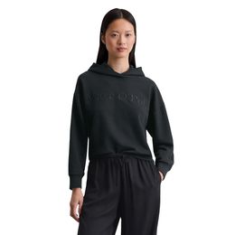 Marc O'Polo Sweatshirt MARC O'POLO "aus Organic Cotton", Damen, Gr. L, blau (deep night blau), Obermaterial: 100% Baumwolle, unifarben, relaxed fit, Rippbündchen, Sweatshirts