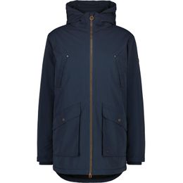 alife and kickin Winterjacke ALIFE & KICKIN "Herren RonAK A", Herren, Gr. L, blau (marine), 100% Polyester, Jacken, Warm gefütterte Jacke mit großer Kapuze mit weichem Innenfutter