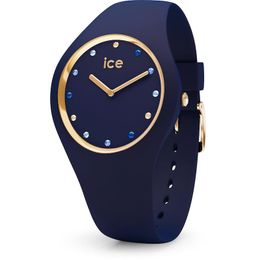 Ice Watch Ice-Watch Damen ice-watch Quarzuhr &raquo;ICE cosmos - Small - 2H&laquo; Armbanduhr, Damenuhr, Mineralglas, analog, Silikonarmband blau