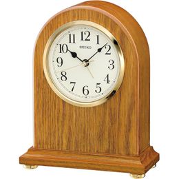 Seiko Tischuhr &raquo;QXE031B&laquo; Quarzuhr, Wohnzimmer, Esszimmer, Holz, eichefarben, Arbeitszimmer, B&uuml;ro eichefarben Dekorative Tischuhr