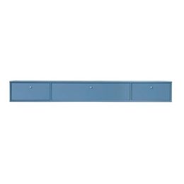 HAMMEL FURNITURE TV-Board »Mistral Fernsehschrank, Medienmöbel, Hängend, « zwei Schubladen und Klapptür, Lowboard, B: 176 cm Blau
