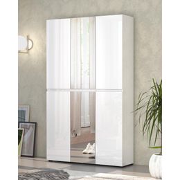 Inosign Schuhschrank &raquo;Mister,Schuhkommode,Schuhm&ouml;bel,Schuhablage,Schuhregal&laquo; Breite 120 cm, H&ouml;he 200 cm, Tiefe 34 cm, 6 T&uuml;ren, 24 F&auml;cher, 2 Spiegel 