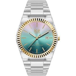Ice Watch ICE-WATCH Quarzuhr &raquo;ICE power - PW1&laquo; Armbanduhr, Herrenuhr, Damenuhr, Kunststoffarmband, Datum, analog transparent Geschmackvolle Armbanduhr