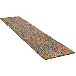Theko Wollteppich &raquo;Felty 2.2&laquo; rechteckig 22 mm H&ouml;he Filzkugel-Teppich, reine Wolle, handgefertigt, auch als L&auml;ufer multi Obermaterial: 100% Wolle B...