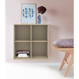 HAMMEL FURNITURE Regal »Mistral, Hochwertig Hängeregal, Wandregal, Verstellbar Einlegeböden« B:70 cm, T:27 cm, anpassungsbar Designmöbel beige