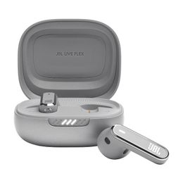 JBL wireless In-Ear-Kopfhörer »LIVE Flex« Silber 6 Mikrofone für perfekte Anrufe ohne Geräusche