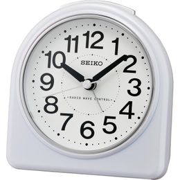 Seiko Funkwecker »QHR204W« Wecker, Reisewecker, Piepalarm, Schlafzimmer, Geschenkidee, Beleuchtung weiß Klassischer Funkwecker