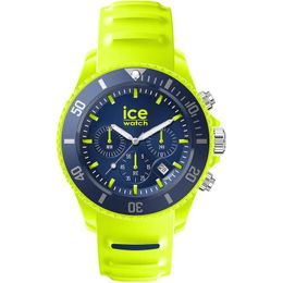 Ice Watch ICE-WATCH Chronograph »ICE chrono - Yellow blue - Medium - CH« Quarzuhr, Armbanduhr, Herren, Datum, Stoppfunktion, 12/24-Std.-Anzeige neongelb...