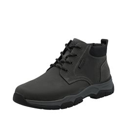 Rieker Schnürboots Stiefelette, Casual Boots mit Schaftrandpolsterung, TEX-Membran dunkelgrau-schwarz 44 44 Schnürboots mit wasserabweisender...