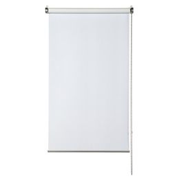 Gardinia Seitenzugrollo &raquo;EASYFIX Rollo Verdunklung Premium&laquo; verdunkelnd ohne Bohren Rollokette aus Metall wei&szlig; Obermaterial: 100% Polyester 150 cm