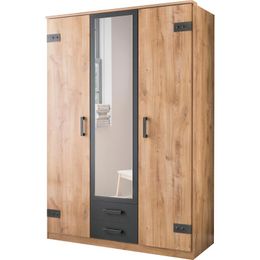 wimex Kleiderschrank »Cork, mit oder ohne Spiegel, rustikaler Look im Industrial Design« wahlweise in 135cm oder 180cm breit, 58cm tief, 199cm hoch...