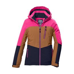 Killtec M&auml;dchen Funktionsjacke &raquo;KOW 354 GRLS JCKT&laquo; Wasserdichte Jacke mit Kapuze und Schneefang, PFAS-frei impr&auml;gniert braun 164