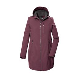 Killtec Softshellparka »KOS 370 WMN SFTSHLL PRK« Winddichter Damen Softshell Parka, wasserabweisend, atmungsaktiv aubergine 40 40 Damen Softshell...