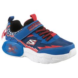 Skechers Sneaker »CREATURE-CRAWLERS« Klettschuh mit coolem Motiv, Größenschablone zum Download blau-rot Spinne 37 37 Coole farbenfrohe Skechers...