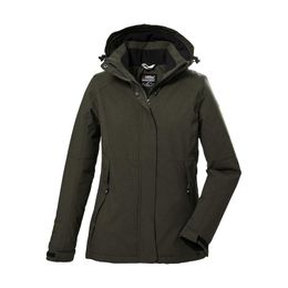 Killtec Outdoorjacke »KOW 37 WMN JCKT« Wasserdichte Damen Funktionsjacke mit abnehmbarer Kapuze olivgrün 46 46 Funktionsjacke mit regulierbarer,...