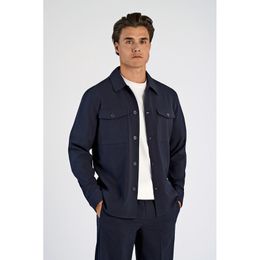 LINDBERGH Hemdjacke ohne Kapuze mit 2 Brusttaschen navy 3XL 3XL L&auml;ssiges Hemd von LINDBERGH