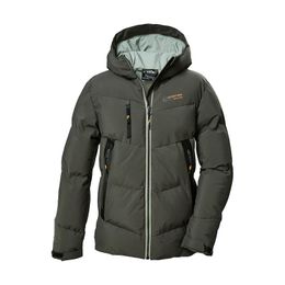Killtec Steppjacke »KOW 374 BYS QLTD JCKT« Wasserabweisende Jungenjacke mit verstellbaren Bündchen moosgrün 116 116 Jungen Jacke in Daunenoptik mit...