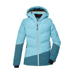 Killtec Skijacke »KSW 178 GRLS SKI QLTD JCKT« Wasserabweisende Winterjacke mit Schneefang, atmungsaktiv helltürkis 164 164 Junior Winterjacke in...