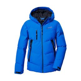 Killtec Steppjacke »KOW 374 BYS QLTD JCKT« Wasserabweisende Jungenjacke mit verstellbaren Bündchen blau 152 152 Jungen Jacke in Daunenoptik mit Kapuze